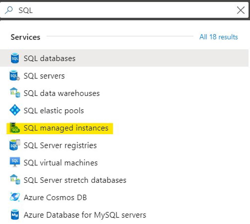 Creating my first SQL Managed Instance