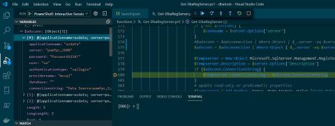 Interactive debugging in VSCode