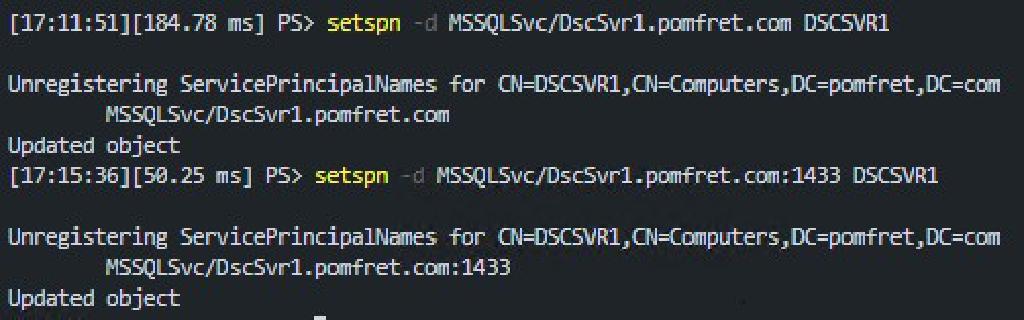 Troubleshooting SPN Troubles - Cannot generate SSPI context